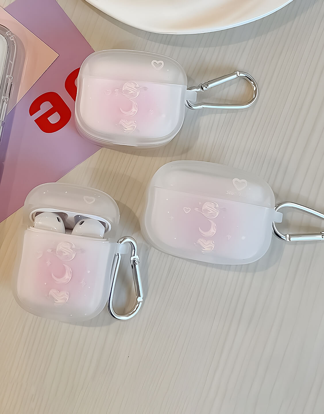 Cute Gradient Moon Star AirPods Case – URBANLUSA